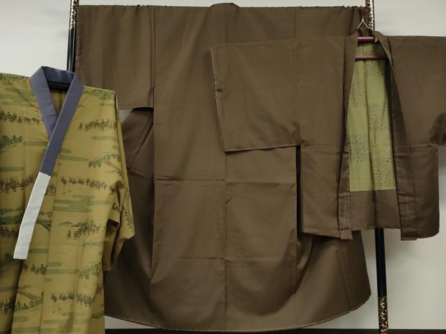 ■■■　サイズ　■■■ 【着物】 身丈 149cm（肩から） 裄丈 72cm 袖丈 51cm　縫込み 3cm 袖幅 38cm 前幅 26.5cm 後幅 32.5cm 着物縫いこみ 内揚げ 9cm 裄 お袖側 約1cm　身頃側 約2cm 【羽...