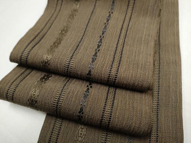 ■■■　サイズ　■■■ 長さ 352cm 幅 11cm程 ■■■　商品詳細　■■■ 【正絹・未仕立て】 状態は締めてはおりますが 特に目立ったシミ汚れなどもなく大変良い状態です。 本場筑前博多織は、福岡県福岡市博多区やその周辺で生産される絹...