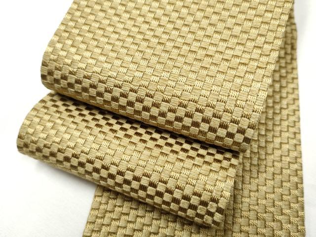 ■■■　サイズ　■■■ 長さ 412cm 幅 9.5cm程 ■■■　商品詳細　■■■ 【正絹】 状態は締めてはおりますが 特に目立ったシミ汚れなどもなく大変良い状態です。 本場筑前博多織は、福岡県福岡市博多区やその周辺で生産される絹織物です...