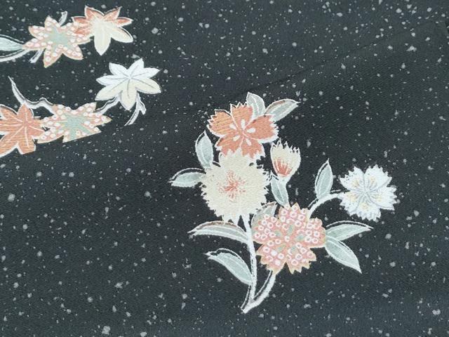 ■■■　サイズ　■■■ 身丈 164.5cm（肩から） 裄丈 66cm 袖丈 47cm　縫込み 3cm 袖幅 34cm 前幅 25cm 後幅 30.5cm 着物縫いこみ 内揚げ 0cm 裄 お袖側 約2cm　身頃側 約3cm ■■■　商品詳...