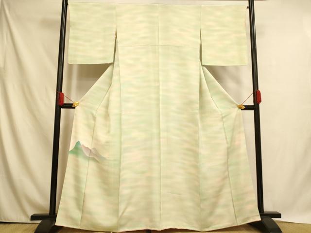 ■■■　サイズ　■■■ 身丈 162cm（肩から） 裄丈 66cm 袖丈 49cm　縫込み 7cm 袖幅 34cm 前幅 24.5cm 後幅 30cm 着物縫いこみ 内揚げ 5cm 裄 お袖側 約2cm　身頃側 約3cm ■■■　商品詳細　...