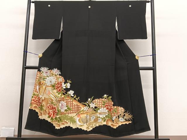 ■■■　サイズ　■■■ 身丈 150.5cm（肩から） 裄丈 62.5cm 袖丈 48cm　縫込み 7cm 袖幅 32cm 前幅 22.5cm 後幅 30cm 着物縫いこみ 内揚げ 0cm 裄 お袖側 約1.5cm　身頃側 約1cm ■■■...