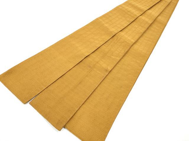 ■■■　サイズ　■■■ 長さ 440cm 幅 9.5cm程 ■■■　商品詳細　■■■ 【正絹】 状態は接写画像のように胴回り・裏地に薄い汚れがございますが その他特に目立ったシミ汚れなどもなく大変良い状態です。 爪で糸を1本1本掻きよせて織...