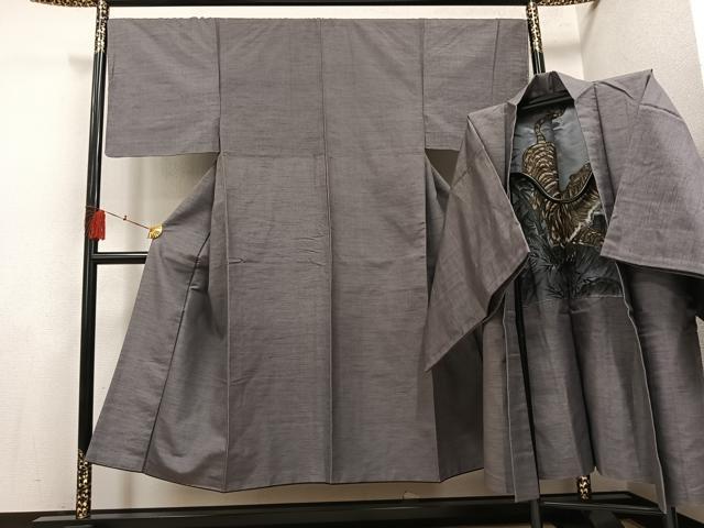 ■■■　サイズ　■■■ 【着物】 身丈 142.5cm（肩から） 裄丈 67cm 袖丈 47cm　縫込み 4cm 袖幅 34cm 前幅 26cm 後幅 31.5cm 着物縫いこみ 内揚げ 4cm 裄 お袖側 約0cm　身頃側 約0cm 【羽...