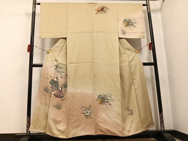 ■■■　サイズ　■■■ 身丈 152cm（肩から） 裄丈 62cm 袖丈 45.5cm　縫込み 5cm 袖幅 32cm 前幅 24cm 後幅 30.5cm 着物縫いこみ 内揚げ 7cm 裄 お袖側 約1cm　身頃側 約2cm ■■■　商品詳...