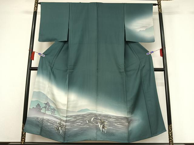 ■■■　サイズ　■■■ 身丈 149cm（肩から） 裄丈 64cm 袖丈 48cm　縫込み 8cm 袖幅 32cm 前幅 25cm 後幅 30cm 着物縫いこみ 内揚げ 11cm 裄 お袖側 約2cm　身頃側 約2cm ■■■　商品詳細　■...
