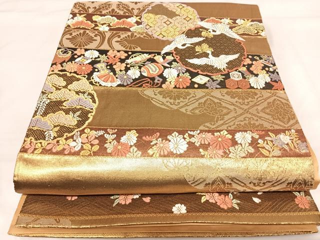 ■■■　サイズ　■■■ 長さ 428cm 幅 30.5cm程 ■■■　商品詳細　■■■ 【正絹・芯なし】 詳細に関しましては、画像をご確認ください。 大変上質な逸品になります。 お安く出品致しますので、是非この機会にいかがでしょうか？ ■■...