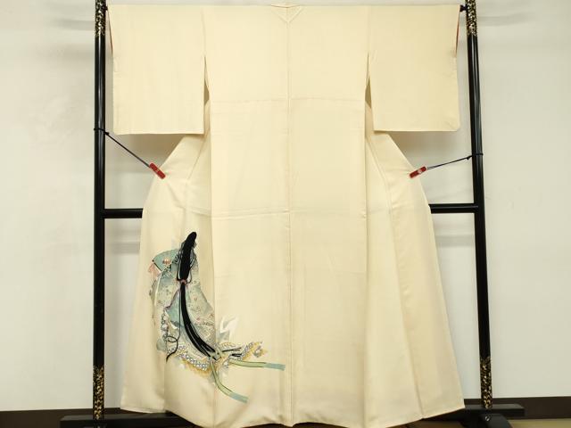 ■■■　サイズ　■■■ 身丈 157cm（肩から） 裄丈 66cm 袖丈 50cm　縫込み 4cm 袖幅 34cm 前幅 23cm 後幅 29cm 着物縫いこみ 内揚げ 4.5cm 裄 お袖側 約1cm　身頃側 約3cm ■■■　商品詳細　...