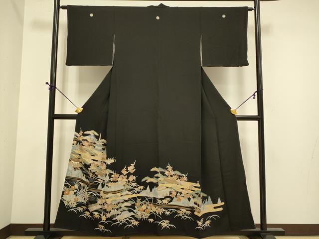 ■■■　サイズ　■■■ 身丈 154cm（肩から） 裄丈 63cm 袖丈 43cm　縫込み 6cm 袖幅 32cm 前幅 24cm 後幅 29.5cm 着物縫いこみ 内揚げ 6.5cm 裄 お袖側 約1.5cm　身頃側 約2.5cm ■■■...