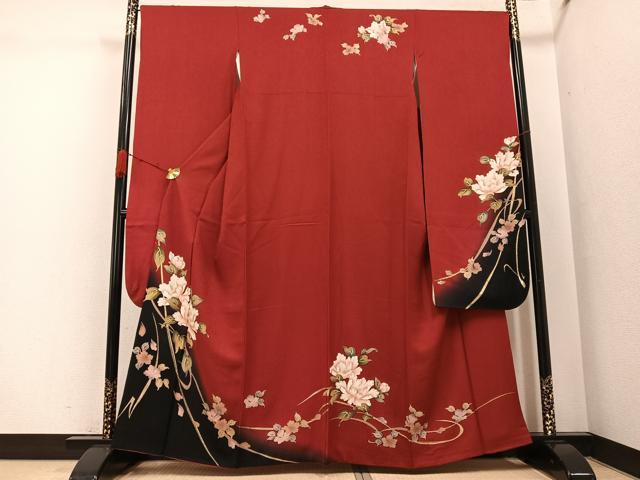 ■■■　サイズ　■■■ 身丈 159cm（肩から） 裄丈 67.5cm 袖丈 109cm　縫込み 10cm 袖幅 34cm 前幅 23.5cm 後幅 30.5cm 着物縫いこみ 内揚げ 6cm 裄 お袖側 約0cm　身頃側 約2cm ■■■...