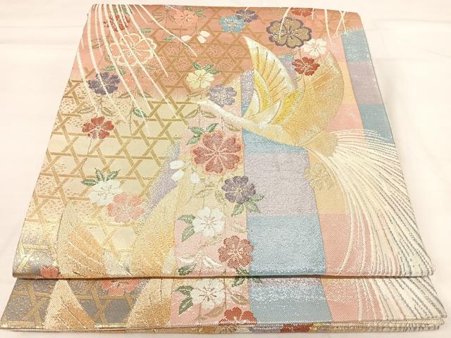 ■■■　サイズ　■■■ 長さ 418cm 幅 30.5cm程 ■■■　商品詳細　■■■ 【正絹・芯なし】 詳細に関しましては、画像をご確認ください。 大変上質な逸品になります。 お安く出品致しますので、是非この機会にいかがでしょうか？ ■■...