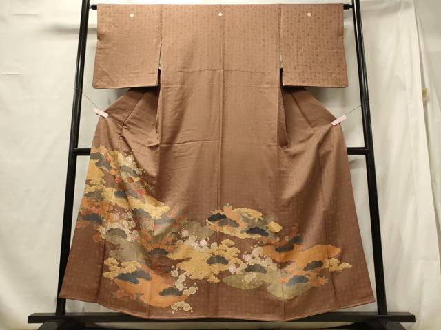 ■■■　サイズ　■■■ 身丈 155cm（肩から） 裄丈 63cm 袖丈 47cm　縫込み 6cm 袖幅 33cm 前幅 25cm 後幅 30cm 着物縫いこみ 内揚げ 5.5cm 裄 お袖側 約3cm　身頃側 約4cm ■■■　商品詳細　...