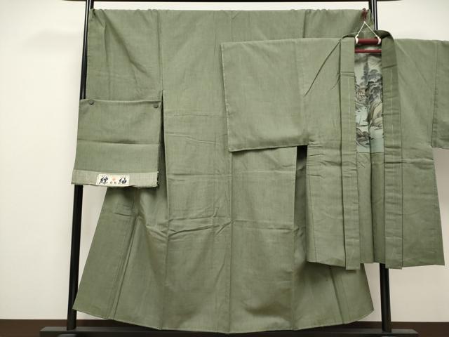 ■■■　サイズ　■■■ 【着物】 身丈 153cm（肩から） 裄丈 72cm 袖丈 52.5cm 袖幅 37cm 前幅 24.5cm 後幅 30.5cm 着物縫いこみ 内揚げ 7.5cm 裄 お袖側 約 0cm　身頃側 約 1cm 【羽織】...