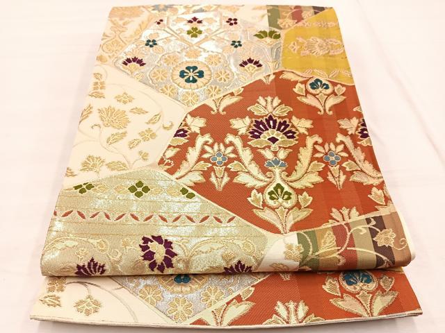 ■■■　サイズ　■■■ 長さ 412cm 幅 30.5cm程 ■■■　商品詳細　■■■ 【正絹・芯なし】 詳細に関しましては、画像をご確認ください。 大変上質な逸品になります。 お安く出品致しますので、是非この機会にいかがでしょうか？ ■■...