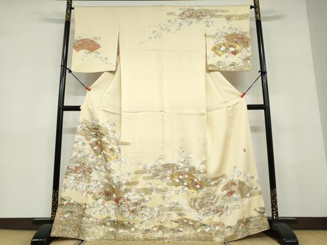 ■■■　サイズ　■■■ 身丈 166cm（肩から） 裄丈 65cm 袖丈 53cm　縫込み 5cm 袖幅 32.5cm 前幅 24cm 後幅 29cm 着物縫いこみ 内揚げ 2cm 裄 お袖側 約3cm　身頃側 約2cm ■■■　商品詳細　...