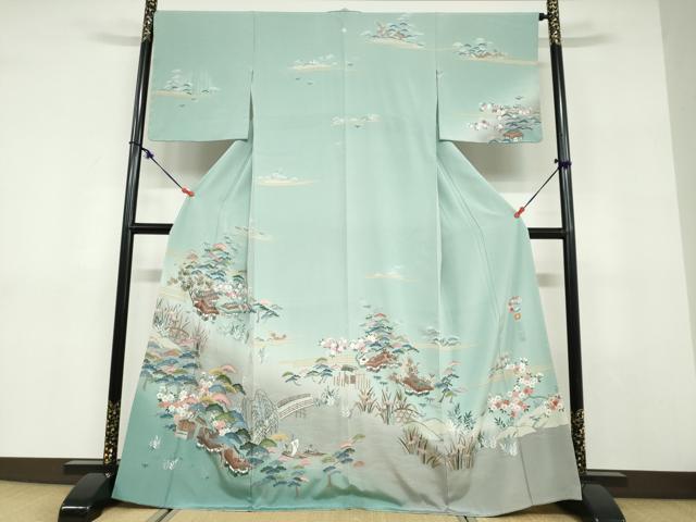 ■■■　サイズ　■■■ 身丈 163.5cm（肩から） 裄丈 65.5cm 袖丈 48.5cm　縫込み 5cm 袖幅 34.5cm 前幅 25cm 後幅 29.5cm 着物縫いこみ 内揚げ 3cm 裄 お袖側 約2cm　身頃側 約3cm ■...