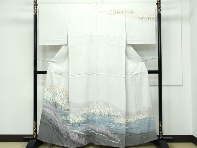 ■■■　サイズ　■■■ 身丈 160.5cm（肩から） 裄丈 66cm 袖丈 47.5cm　縫込み 6cm 袖幅 33.5cm 前幅 27cm 後幅 32cm 着物縫いこみ 内揚げ 7cm 裄 お袖側 約2.5cm　身頃側 約1cm ■■■...