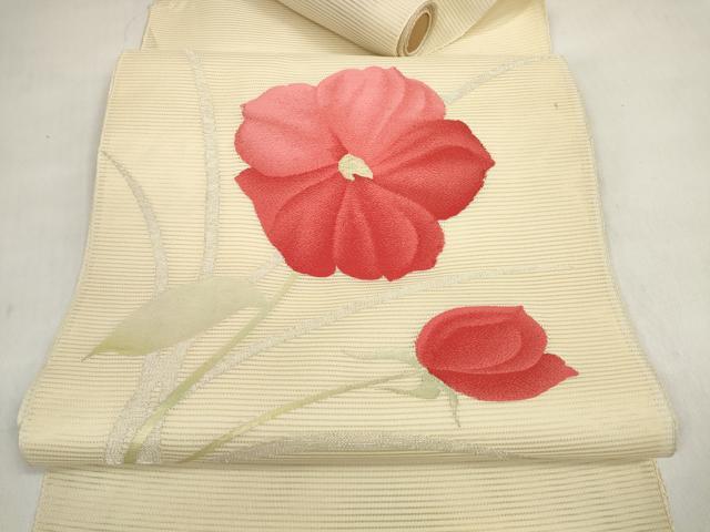 ■■■　サイズ　■■■ 幅 　約34cm ■■■　商品詳細　■■■ 【正絹・未使用】 状態は接写画像のように太鼓に薄い汚れがございます。 大変上質な逸品になります。 お安く出品致しますので、是非この機会にいかがでしょうか？ ■■■　注意事項...