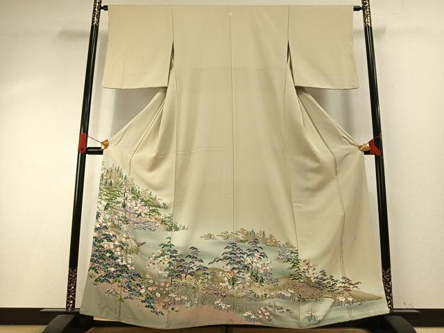 ■■■　サイズ　■■■ 身丈 160cm（肩から） 裄丈 63cm 袖丈 48cm　縫込み 5.5cm 袖幅 32.5cm 前幅 23cm 後幅 29cm 着物縫いこみ 内揚げ 8cm 裄 お袖側 約3cm　身頃側 約4cm ■■■　商品詳...