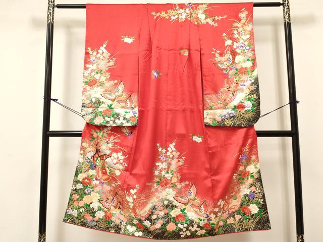■■■　サイズ　■■■ 【祝着】 身丈 136.5cm（肩から） 裄丈 50cm（肩上げ　5cm） 袖丈 74cm　縫込み 1.5cm 袖幅 34cm 前幅 18.5cm 後幅 25.5cm 着物縫いこみ 内揚げ 0cm （腰上げ　0cm）...
