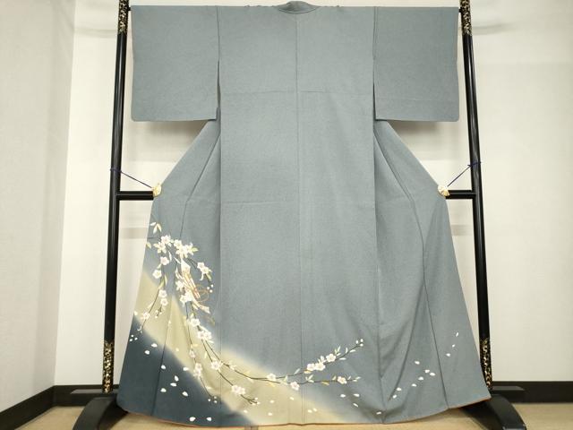 ■■■　サイズ　■■■ 身丈 163cm（肩から） 裄丈 67cm 袖丈 49cm　縫込み 7.5cm 袖幅 34cm 前幅 24cm 後幅 30cm 着物縫いこみ 内揚げ 4cm 裄 お袖側 約1cm　身頃側 約2cm ■■■　商品詳細　...