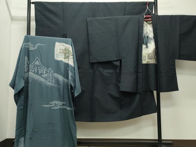 ■■■　サイズ　■■■ 【着物】 身丈 134.5cm（肩から） 裄丈 65.5cm 袖丈 48cm　縫込み 3.5cm 袖幅 34cm 前幅 24.5cm 後幅 30cm 着物縫いこみ 内揚げ 7.5cm 裄 お袖側 約2cm　身頃側 約...