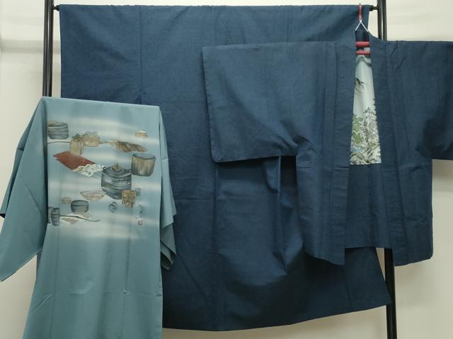 ■■■　サイズ　■■■ 【着物】 身丈 137cm（肩から） 裄丈 65.5cm 袖丈 48cm　縫込み 3.5cm 袖幅 34cm 前幅 26cm 後幅 30cm 着物縫いこみ 内揚げ 6cm 裄 お袖側 約1cm　身頃側 約3.5cm ...