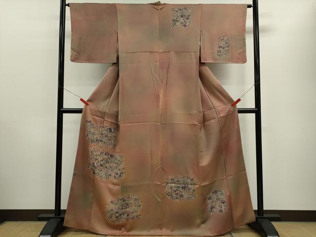 ■■■　サイズ　■■■ 身丈 163.5cm（肩から） 裄丈 65.5cm 袖丈44cm　縫込み 7.5cm 袖幅 33cm 前幅 23cm 後幅 28.5cm 着物縫いこみ 内揚げ 1.5cm 裄 お袖側 約1.5cm　身頃側 4cm ■...