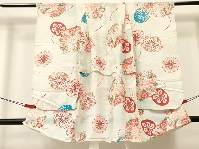 ■■■　サイズ　■■■ 【祝着】 身丈 91cm（肩から） 裄丈 46cm（肩上げ　5.5cm） 袖丈 71.5cm　縫込み 2.5cm 袖幅 30.5cm 前幅 20.5cm 後幅 27.5cm 着物縫いこみ 内揚げ 0cm （腰上げ　2...