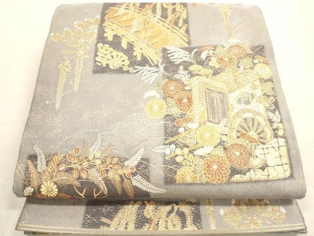■■■　サイズ　■■■ 長さ 444cm 幅 30.5cm程 ■■■　商品詳細　■■■ 【正絹】 詳細に関しましては、画像をご確認ください。 大変上質な逸品になります。 お安く出品致しますので、是非この機会にいかがでしょうか？ ※汚れ等に関...
