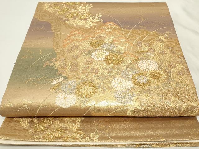 ■■■　サイズ　■■■ 長さ 432cm 幅 30.5cm程 ■■■　商品詳細　■■■ 【正絹】 詳細に関しましては、画像をご確認ください。 大変上質な逸品になります。 お安く出品致しますので、是非この機会にいかがでしょうか？ ※汚れ等に関...