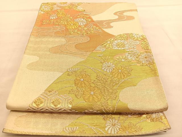 ■■■　サイズ　■■■ 長さ 412cm 幅 30.5cm程 ■■■　商品詳細　■■■ 【正絹・芯なし・関西仕立て】 詳細に関しましては、画像をご確認ください。 大変上質な逸品になります。 お安く出品致しますので、是非この機会にいかがでしょ...