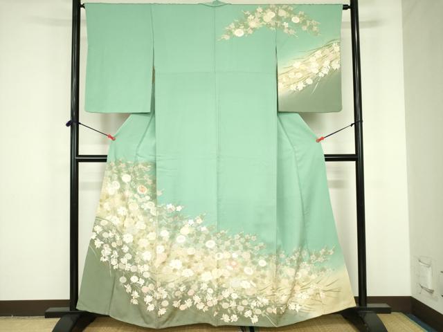 ■■■　サイズ　■■■ 身丈 160cm（肩から） 裄丈 64cm 袖丈 57cm　縫込み 5cm 袖幅 32.5cm 前幅 24cm 後幅 30cm 着物縫いこみ 内揚げ 10cm 裄 お袖側 約3cm　身頃側 約3cm ■■■　商品詳細...
