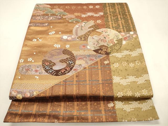 ■■■　サイズ　■■■ 長さ 456cm 幅 31cm程 ■■■　商品詳細　■■■ 【正絹・芯なし】 詳細に関しましては、画像をご確認ください。 大変上質な逸品になります。 お安く出品致しますので、是非この機会にいかがでしょうか？ ■■■　...