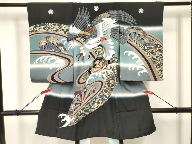 ■■■　サイズ　■■■ 【産着】 身丈 98.5cm（肩から） 裄丈 48cm 袖丈 56.5cm ■■■　商品詳細　■■■ 産着【着物：正絹・襦袢：化繊・五つ紋】 状態は特に目立ったシミ汚れなどもなく大変良い状態です。 大変上質な逸品にな...