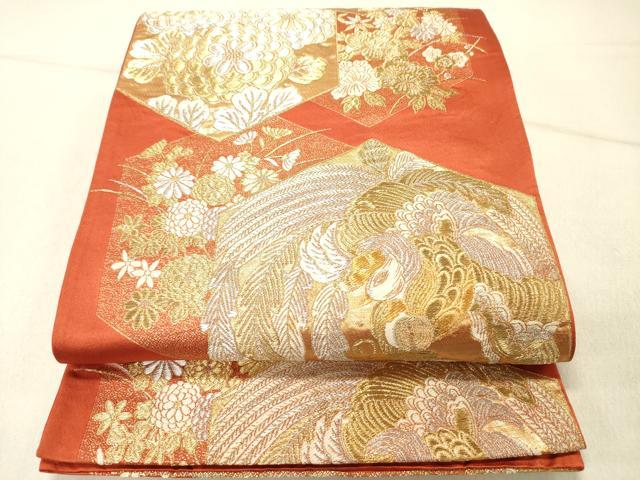 ■■■　サイズ　■■■ 長さ 410cm 幅 30cm程 ■■■　商品詳細　■■■ 【正絹・芯なし】 詳細に関しましては、画像をご確認ください。 大変上質な逸品になります。 お安く出品致しますので、是非この機会にいかがでしょうか？ ※汚れ等...