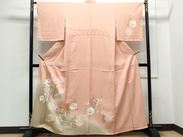 ■■■　サイズ　■■■ 身丈 161cm（肩から） 裄丈 65cm 袖丈 48cm　縫込み 7cm 袖幅 33cm 前幅 25cm 後幅 30cm 着物縫いこみ 内揚げ 4cm 裄 お袖側 約2cm　身頃側 約2cm ■■■　商品詳細　■■...