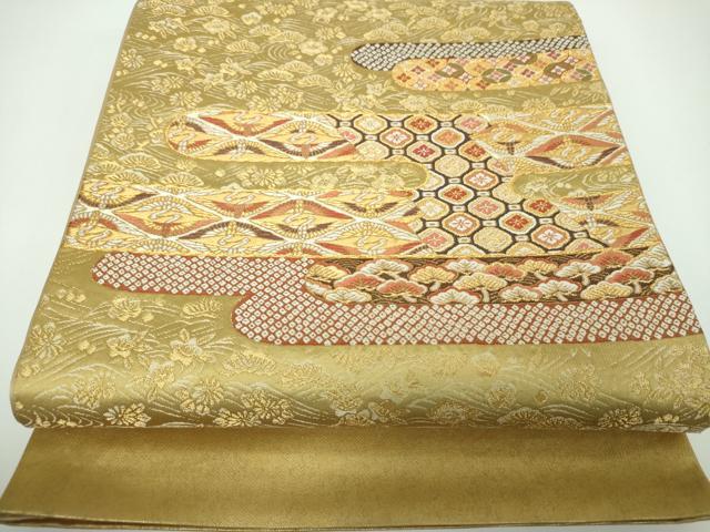 ■■■　サイズ　■■■ 長さ 464cm 幅 31cm程 ■■■　商品詳細　■■■ 【正絹・芯なし・関西仕立て】 状態は締めてはおりますが 特に目立ったシミ汚れなどもなく大変良い状態です。 世界屈指の織物技術を持つといわれる西陣の中でも、 ...