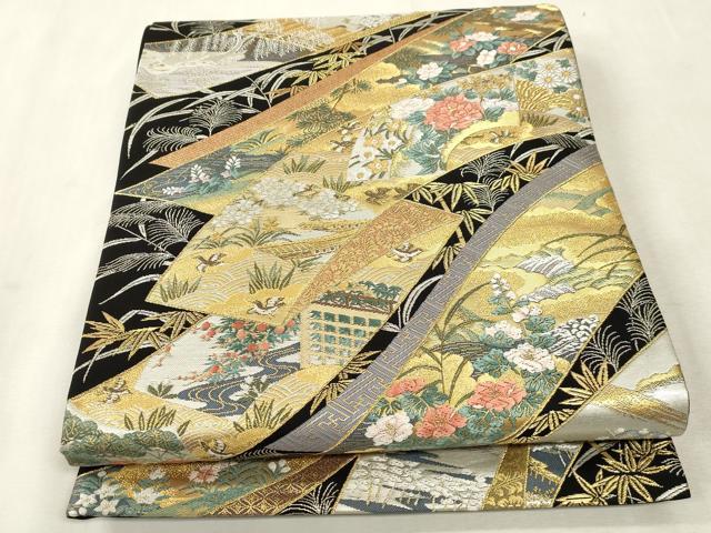 ■■■　サイズ　■■■ 長さ 428cm 幅 30.5cm程 ■■■　商品詳細　■■■ 【正絹】 状態は締めてはおりますが 特に目立ったシミ汚れなどもなく大変良い状態です。 大変上質な逸品になります。 お安く出品致しますので、是非この機会に...