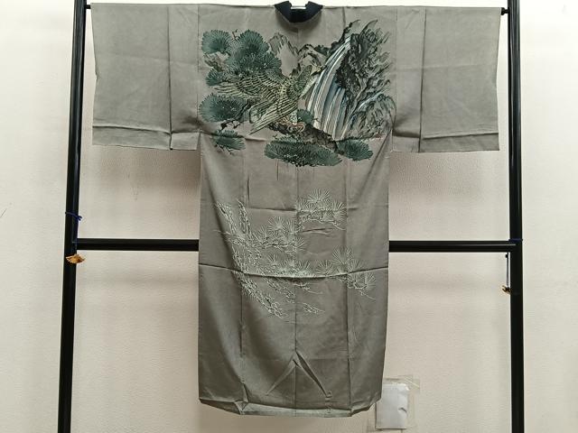 ■■■　サイズ　■■■ 身丈 128.5cm（肩から） 裄丈 68cm 袖丈 48cm　縫込み 3cm 袖幅 34cm 前幅 31cm 後幅 32.5cm 着物縫いこみ 内揚げ 0cm 裄 お袖側 約3cm　身頃側 約2cm ■■■　商品詳...