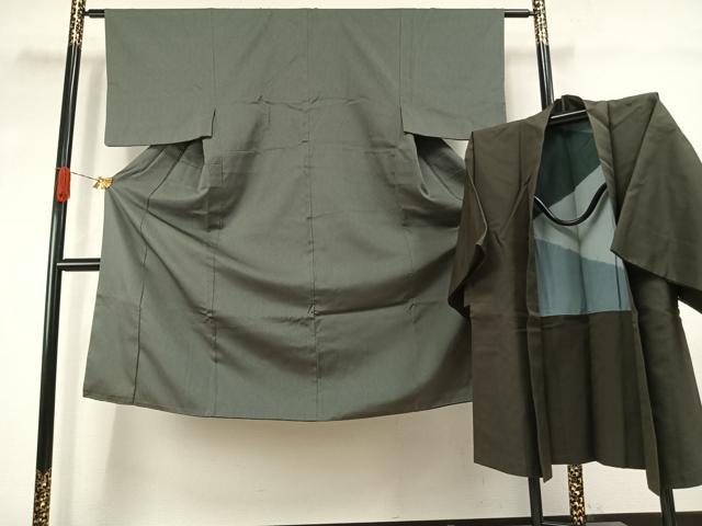 ■■■　サイズ　■■■ 【着物】 身丈 127cm（肩から） 裄丈 60cm 袖丈 45cm　縫込み 5cm 袖幅 31cm 前幅 22cm 後幅 28cm 着物縫いこみ 内揚げ 6cm 裄 お袖側 約3cm　身頃側 約4cm 【羽織】 身...