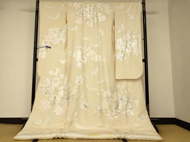 ■■■　サイズ　■■■ 身丈 192.5cm（肩から） 裄丈 66cm 袖丈 104cm　縫込み 5.5cm 袖幅 33.5cm 前幅 27.5cm 後幅 30.5cm 着物縫いこみ 内揚げ 0cm 裄 お袖側 約1cm　身頃側 約3cm ...