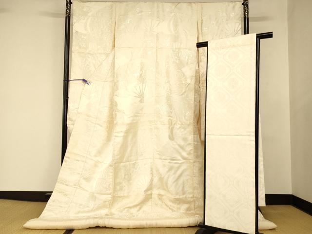 ■■■　サイズ　■■■ 身丈 193cm（肩から） 裄丈 66cm 袖丈 110cm　縫込み 7cm 袖幅 34cm 前幅 31cm 後幅 34cm 着物縫いこみ 内揚げ 0cm 裄 お袖側 約2cm　身頃側 約2cm 【帯】 長さ 408...