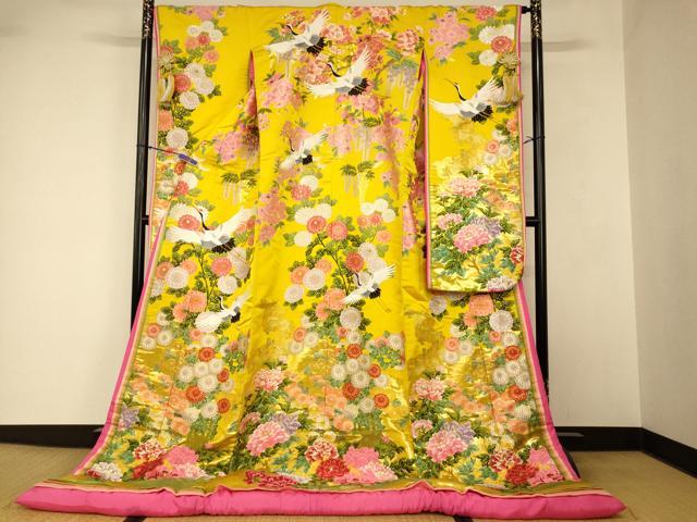 ■■■　サイズ　■■■ 身丈 193cm（肩から） 裄丈 64cm 袖丈 104cm　縫込み 5cm 袖幅 32cm 前幅 29cm 後幅 32cm 着物縫いこみ 内揚げ 0cm 裄 お袖側 約1cm　身頃側 約1.5cm ■■■　商品詳細...