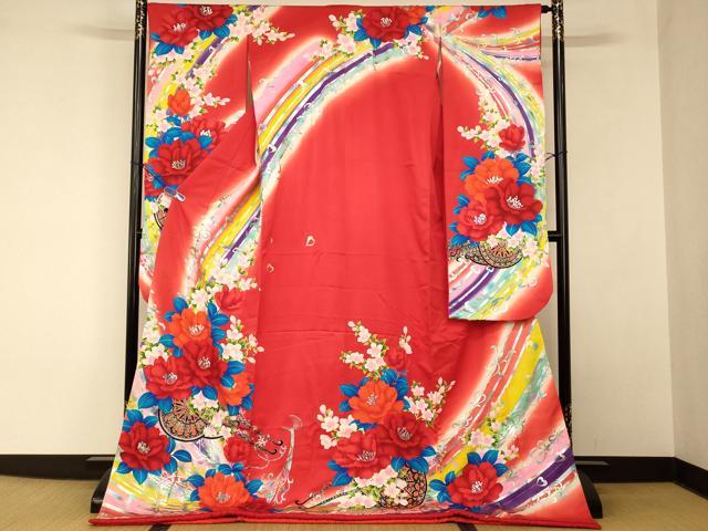 ■■■　サイズ　■■■ 身丈 179cm（肩から） 裄丈 66cm 袖丈 105cm　縫込み 5.5cm 袖幅 33cm 前幅 25cm 後幅 31cm 着物縫いこみ 内揚げ 0cm 裄 お袖側 約2cm　身頃側 約1cm ■■■　商品詳細...