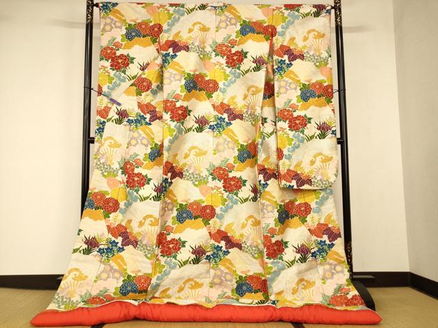 ■■■　サイズ　■■■ 身丈 188cm（肩から） 裄丈 64cm 袖丈 105cm　縫込み 6cm 袖幅 32cm 前幅 28cm 後幅 32cm 着物縫いこみ 内揚げ 0cm 裄 お袖側 約1cm　身頃側 約0cm ■■■　商品詳細　■...