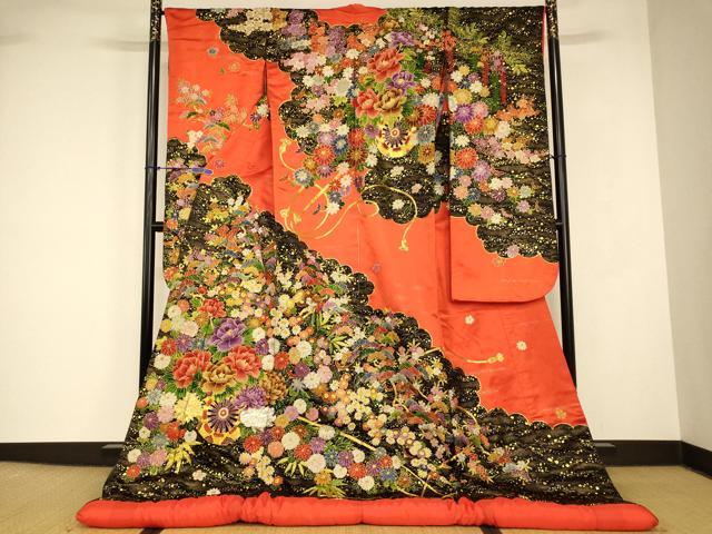 ■■■　サイズ　■■■ 身丈 190cm（肩から） 裄丈 66cm 袖丈 103.5cm　縫込み 4cm 袖幅 34cm 前幅 28.5cm 後幅 32.5cm 着物縫いこみ 内揚げ 0cm 裄 お袖側 約1cm　身頃側 約1cm ■■■　...