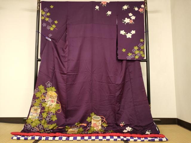 ■■■　サイズ　■■■ 身丈 195cm（肩から） 裄丈 66cm 袖丈 79cm　縫込み 5cm 袖幅 34cm 前幅 27cm 後幅 34cm 着物縫いこみ 内揚げ 0cm 裄 お袖側 約2cm　身頃側 約3cm ■■■　商品詳細　■■...