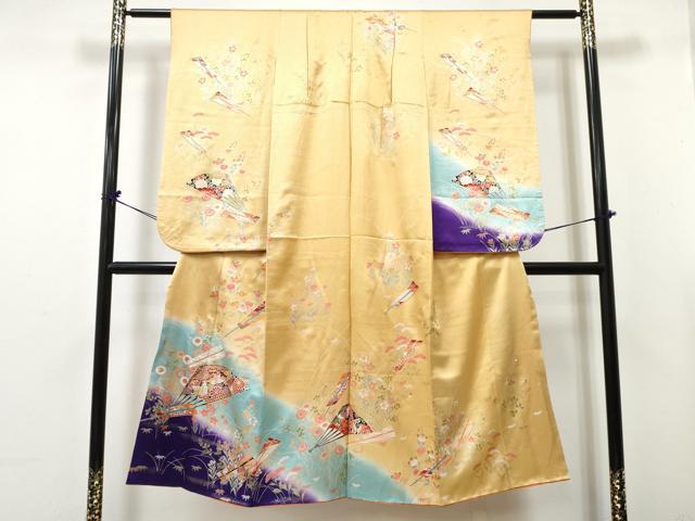 ■■■　サイズ　■■■ 【祝着】 身丈 141.5cm（肩から） 裄丈 54cm（肩上げ　2.5cm） 袖丈 73cm　縫込み 3.5cm 袖幅 32.5cm 前幅 20.5cm 後幅 27cm 着物縫いこみ 内揚げ 2cm （腰上げ　0c...