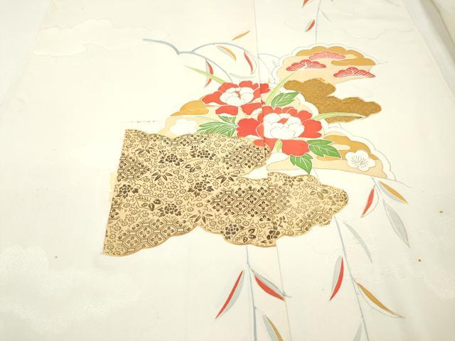■■■　サイズ　■■■ 長さ　　着尺分あり 幅　　　約36cm ■■■　商品詳細　■■■ 【正絹・未使用】 状態は接写画像のように表地所々・裏面所々に薄い汚れがございます。 大変上質な逸品になります。 お安く出品致しますので、是非この機会に...